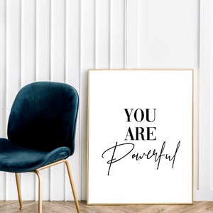 You Are Powerful Quotes Print Motivational Quotes, Art Digital Prints ...
