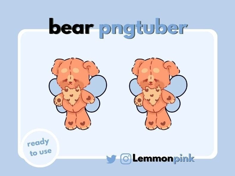 Pngtuber Bear Vtuber Streamers Viewadotube Avatar Twitch Streaming ...
