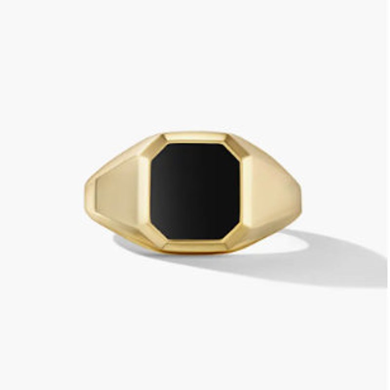 Onyx Signet Ring - Etsy