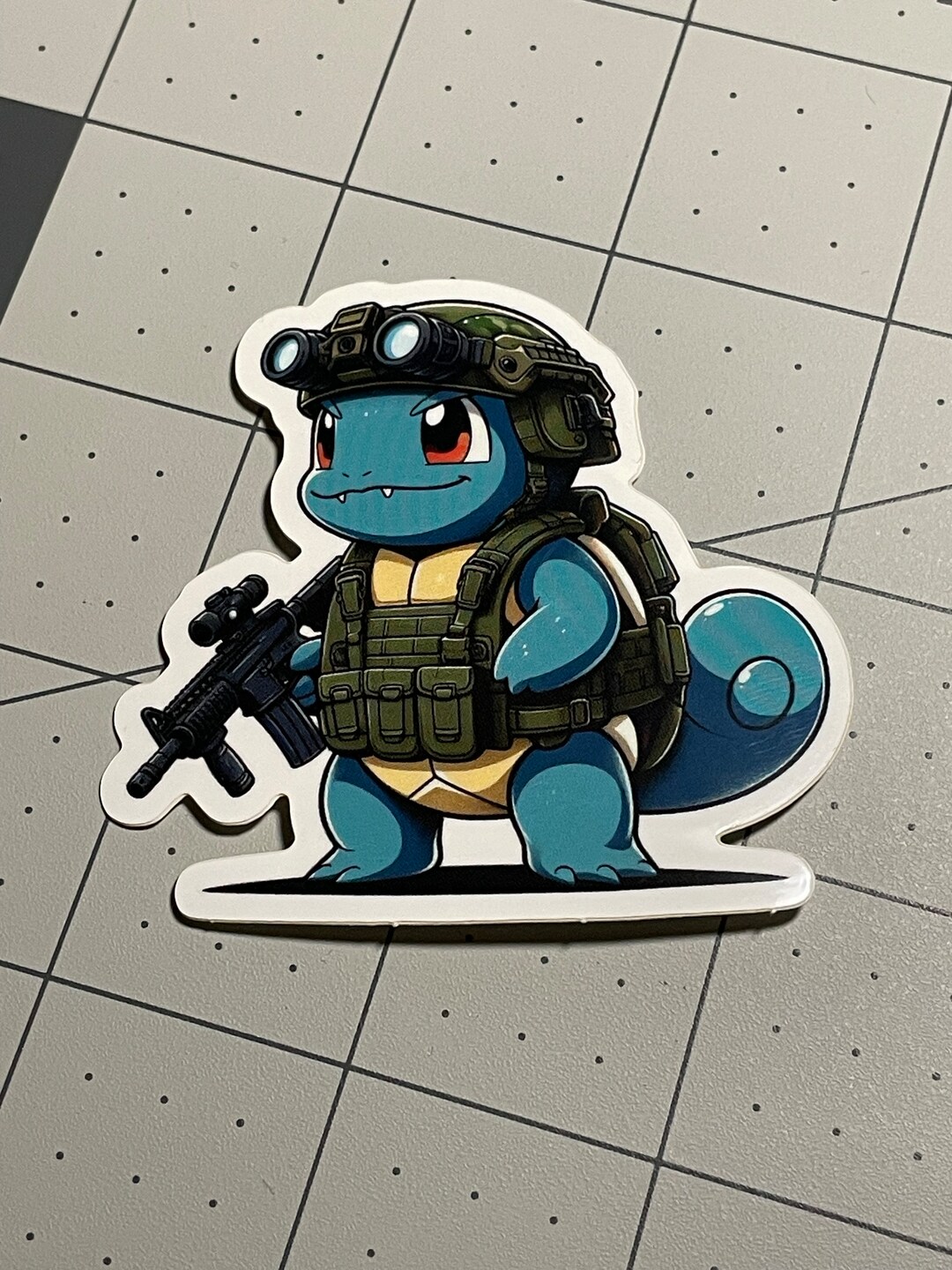Squirtle Warturtle Sticker Pokemon Blastoise Military Airsoft - Etsy