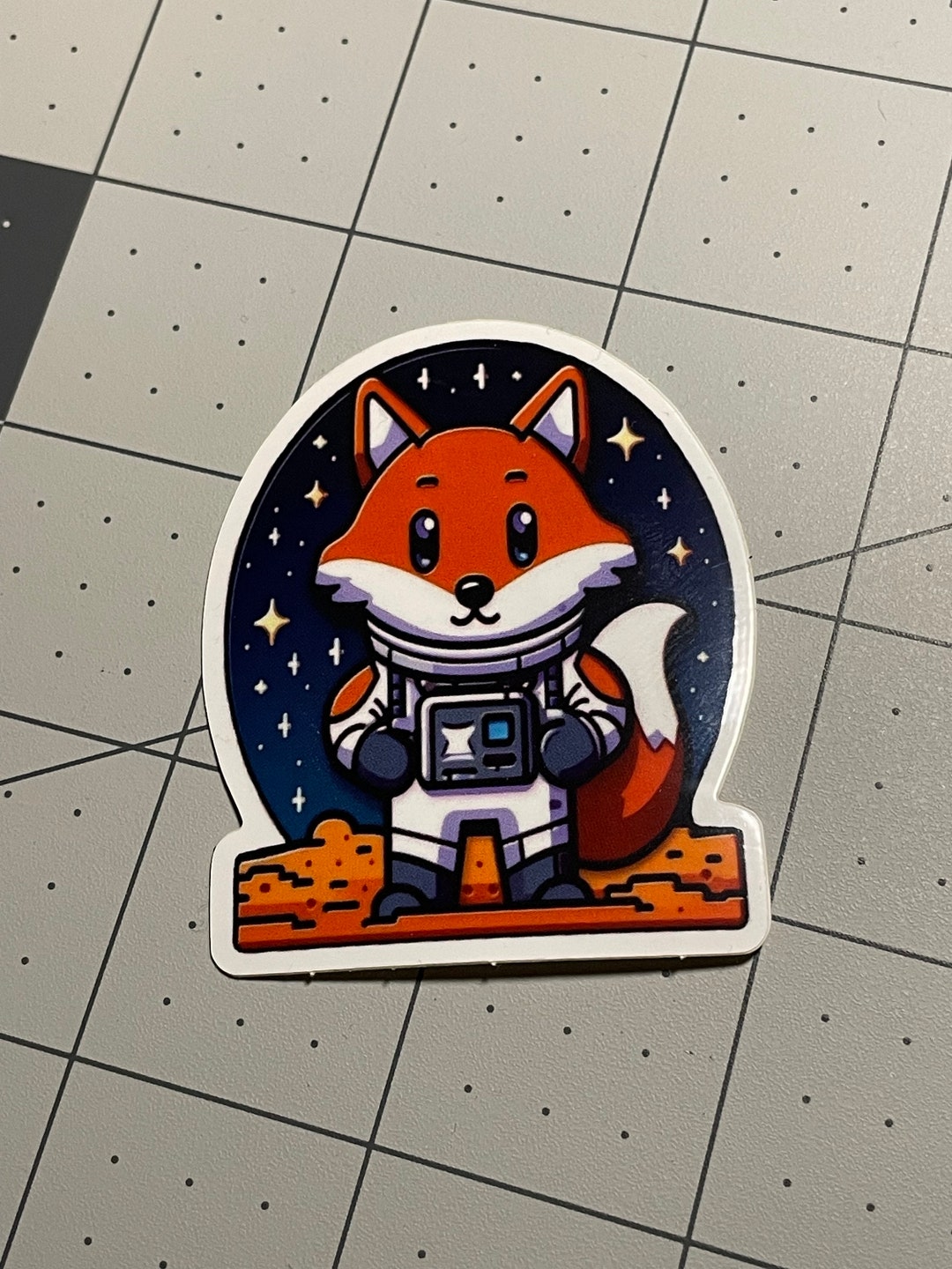 Space Fox Sticker Fox Space Astronaut Astronomy Military Airsoft - Etsy