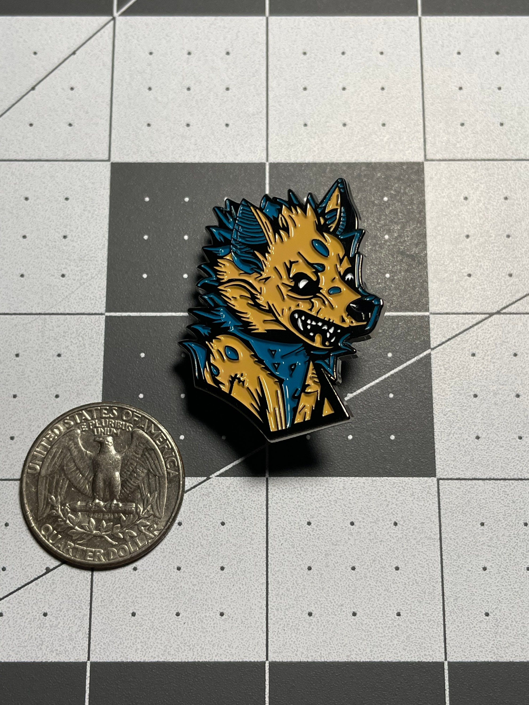 Spotted Hyena Angry Yeen Enamel Pin 2.0 - Etsy