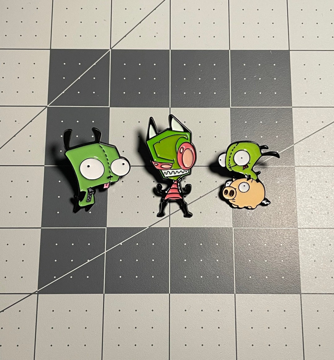 Invader Zim Enamel Pin Combo Set - Etsy