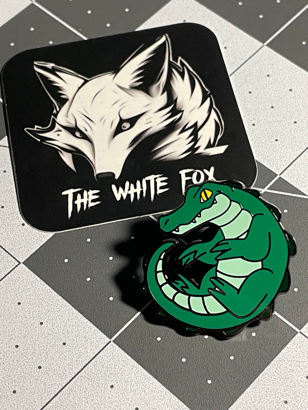 Crocodile Enamel Pin Croco Lapel Pin - Etsy