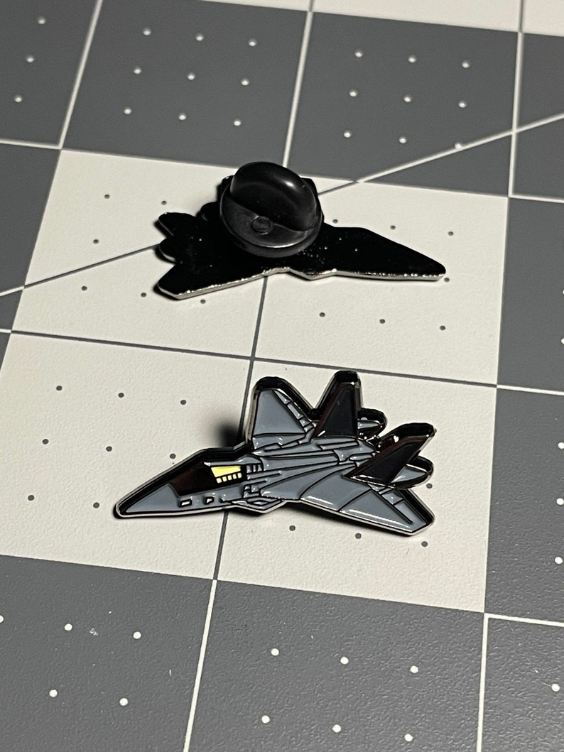 F22 Raptor Fighter Jet Enamel Pin / Lockheed Martin / Skunk Works ...