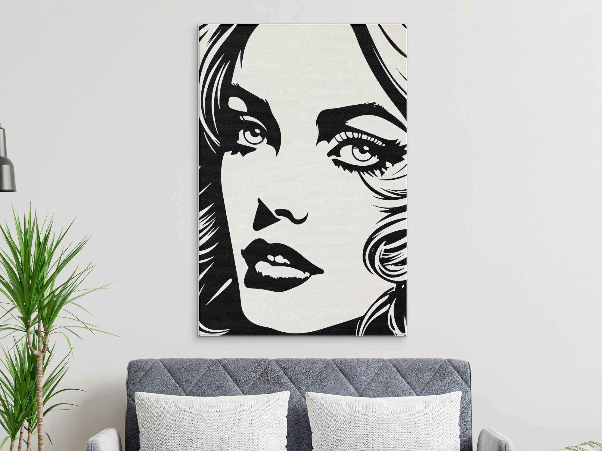 Blonde Woman Pop Art Illustration Digital Download - Etsy