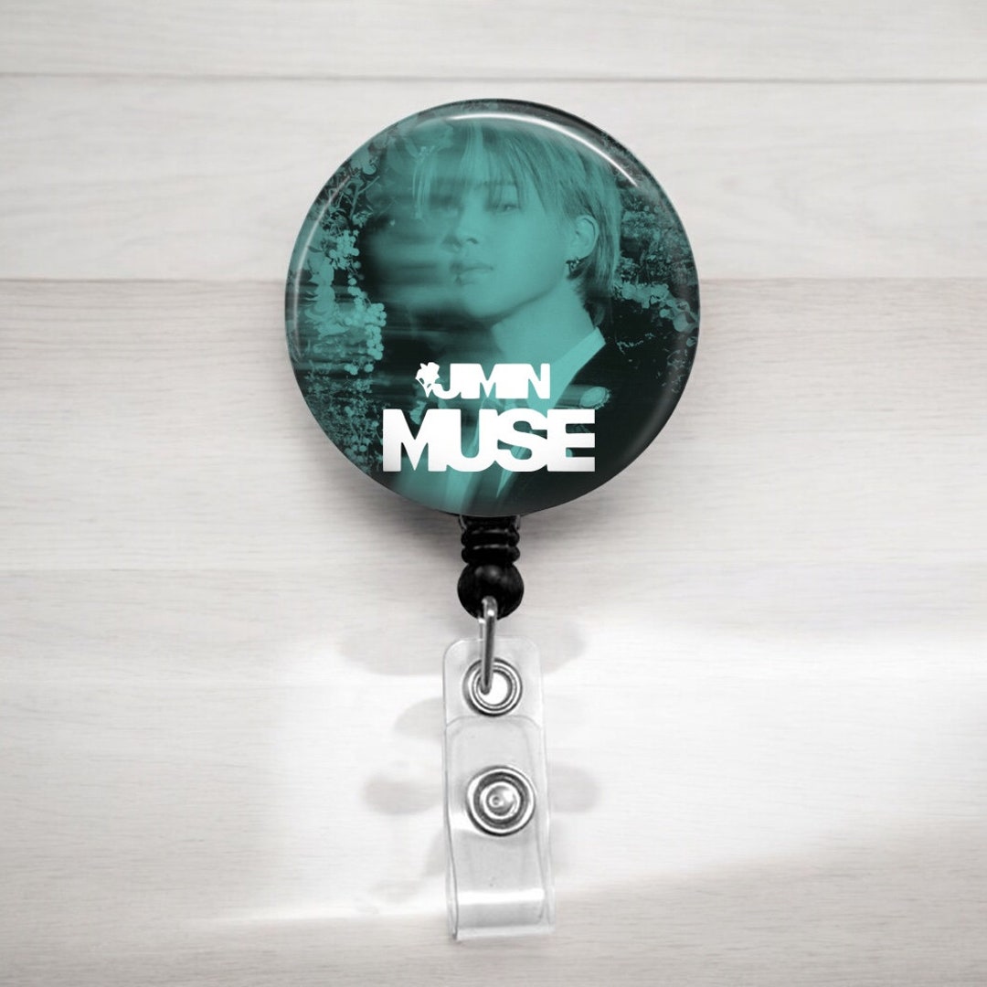BTS Jimin Muse Album Badge Reel, Hospital Name Badge, Jimin School ...