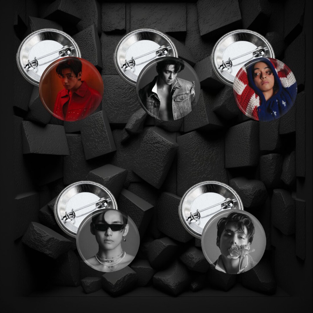 BTS V Fan Photo Pin Button - Etsy