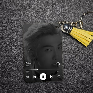 BTS Butter Music Player Custom Song Keychain, BTS Spotify Music Player ...
