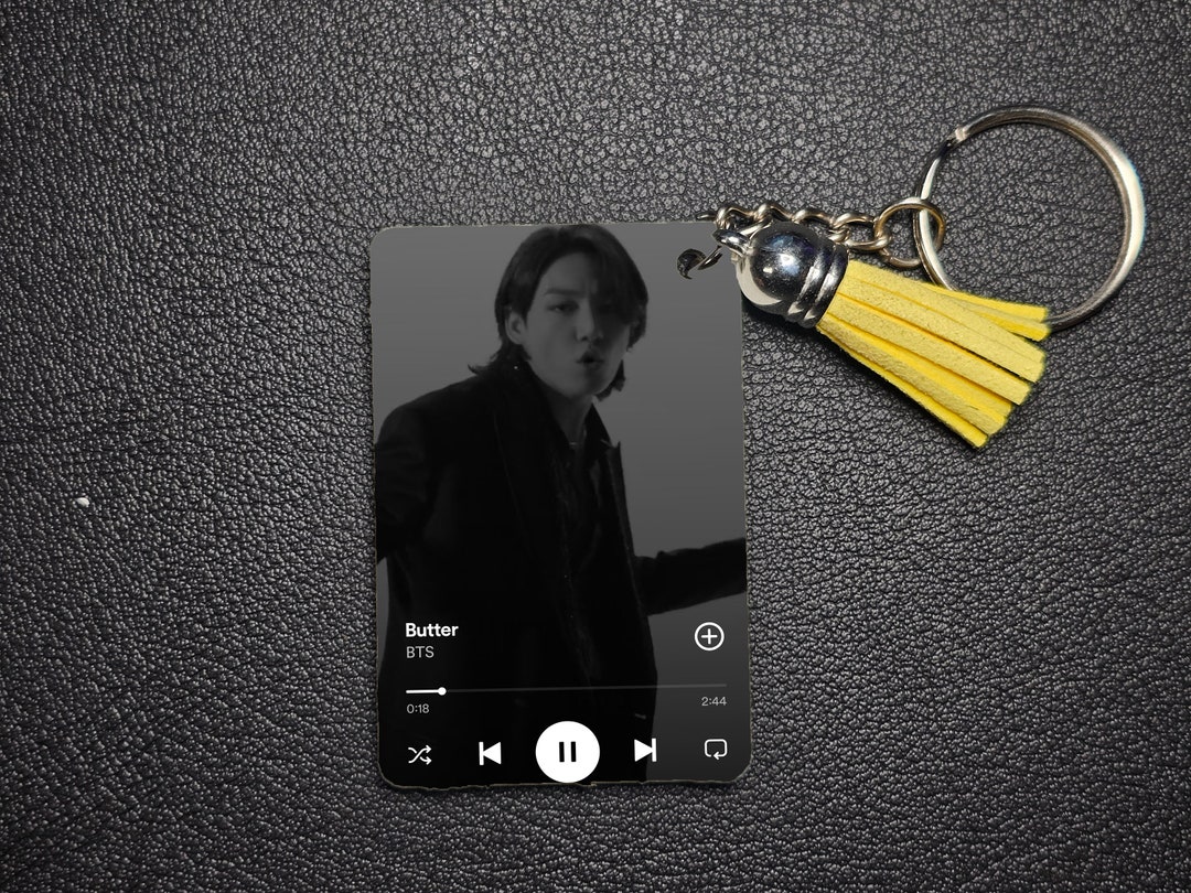 BTS Butter Music Player Custom Song Keychain, BTS Spotify Music Player ...