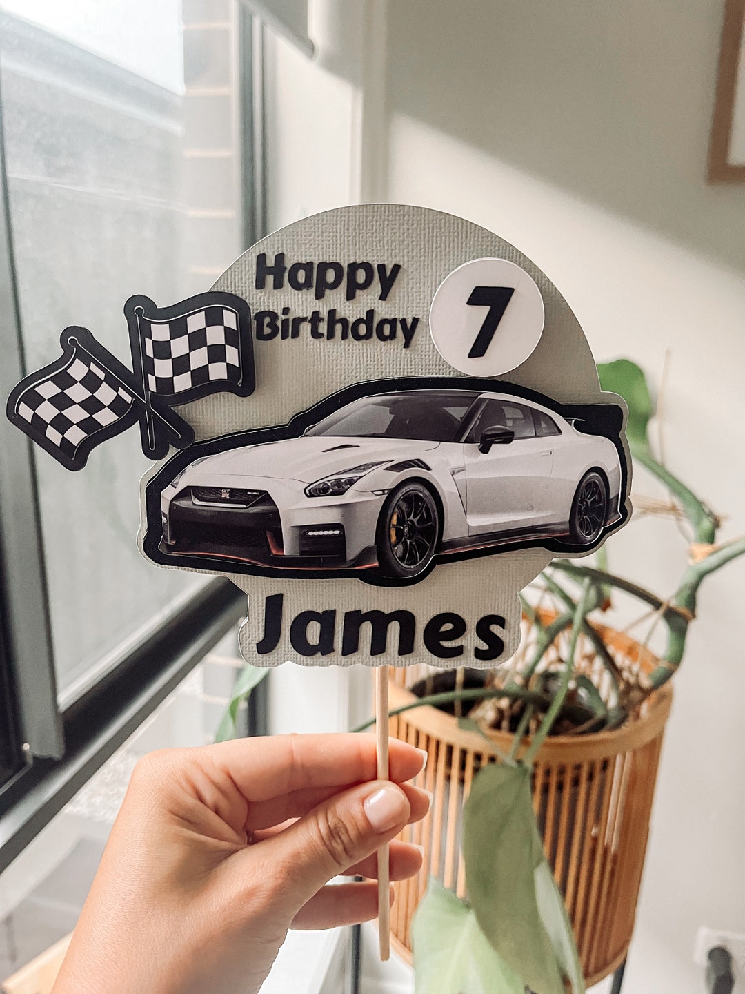 Skyline Car 3D Cake Topper - Etsy