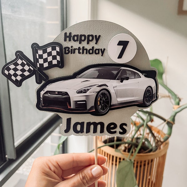 Skyline Car Cake Topper - Etsy