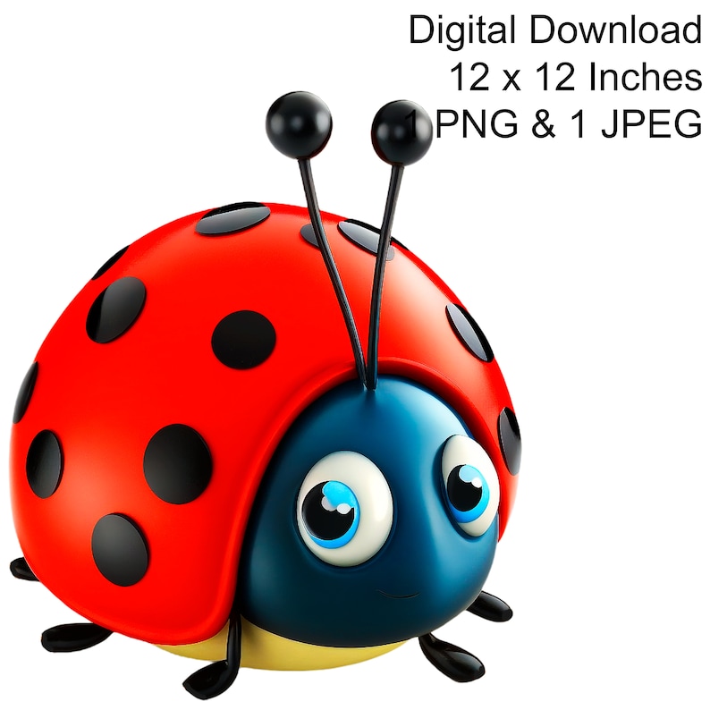 Ladybug PNG, Lady Bug JPG Clipart Digital Download, Sublimation Art ...