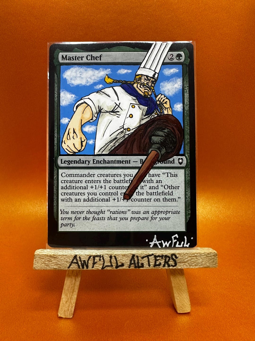 MTG Card Master Chef Hand Painted Alter Art From One Piece - Etsy
