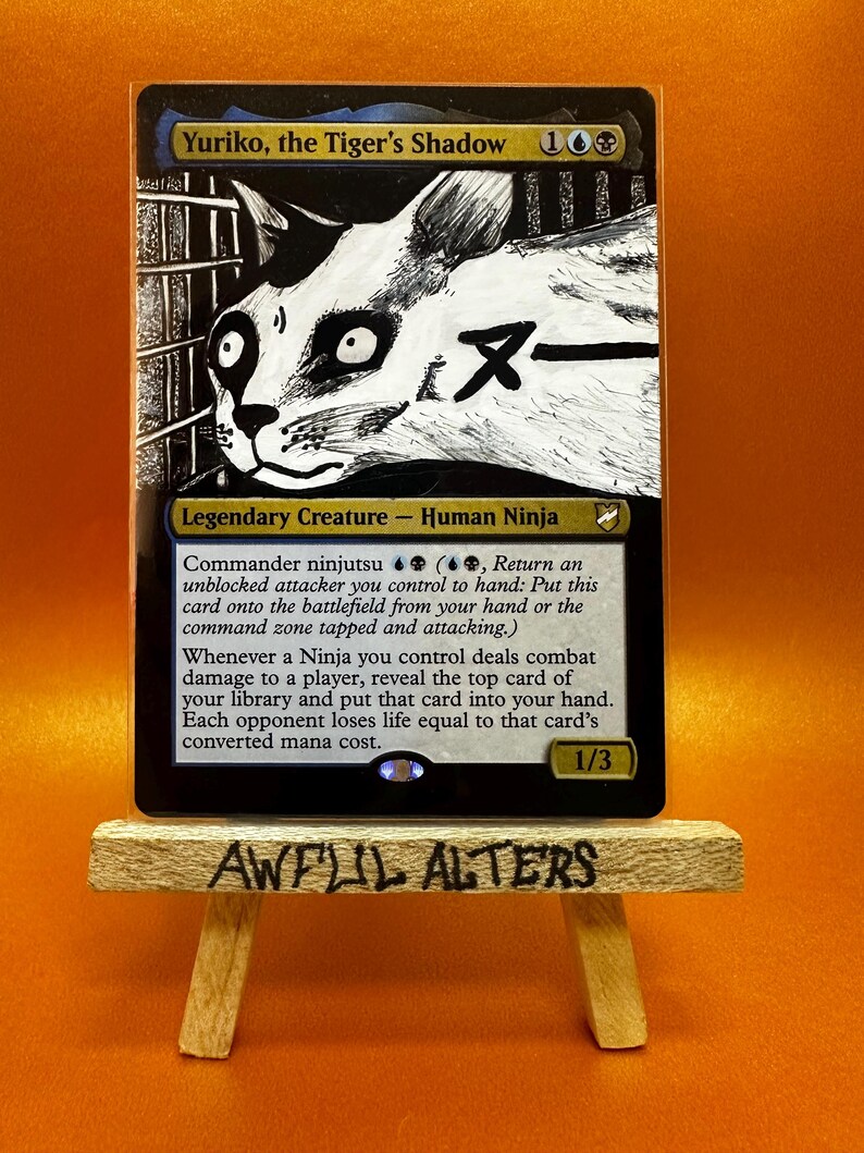 MTG Card Yuriko, the Tiger's Shadow Hand Painted Alter Art From Junji ...