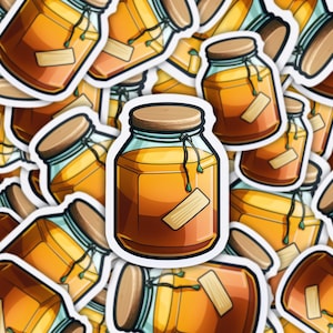 Sticker Vinyl Honey Sticker Cute Vinyl Sticker for Water Bottle Sticker ...