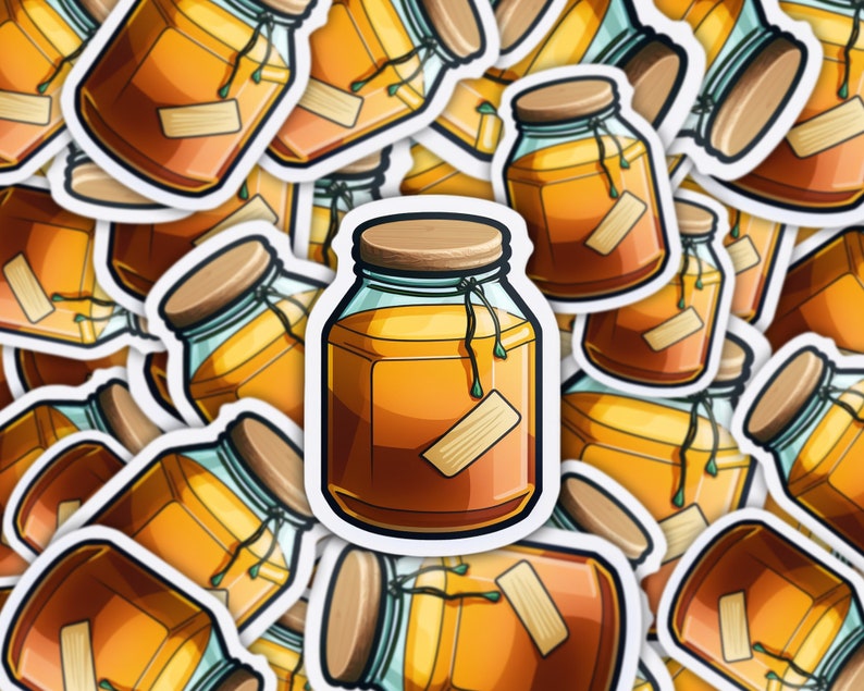 Sticker Vinyl Honey Sticker Cute Vinyl Sticker for Water Bottle Sticker ...