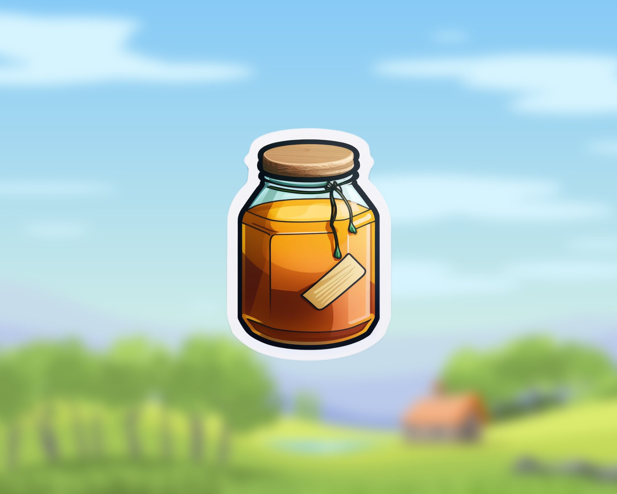 Sticker Vinyl Honey Sticker Cute Vinyl Sticker for Water Bottle Sticker ...