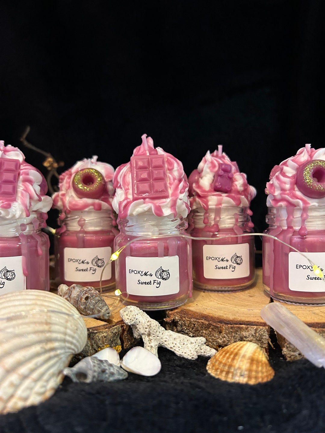 Sweet Fig Mini Candy Candle Scented Candle Sweet Fig Scent Vegan ...