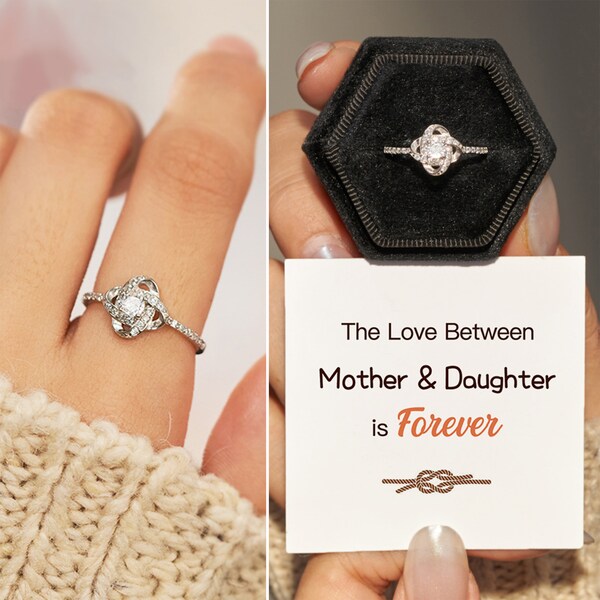Mother Daughter Infinity Ring for Mom - Etsy