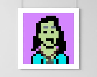 8 Bit Anarchy Symbol Fine Art Print unframed Original - Etsy