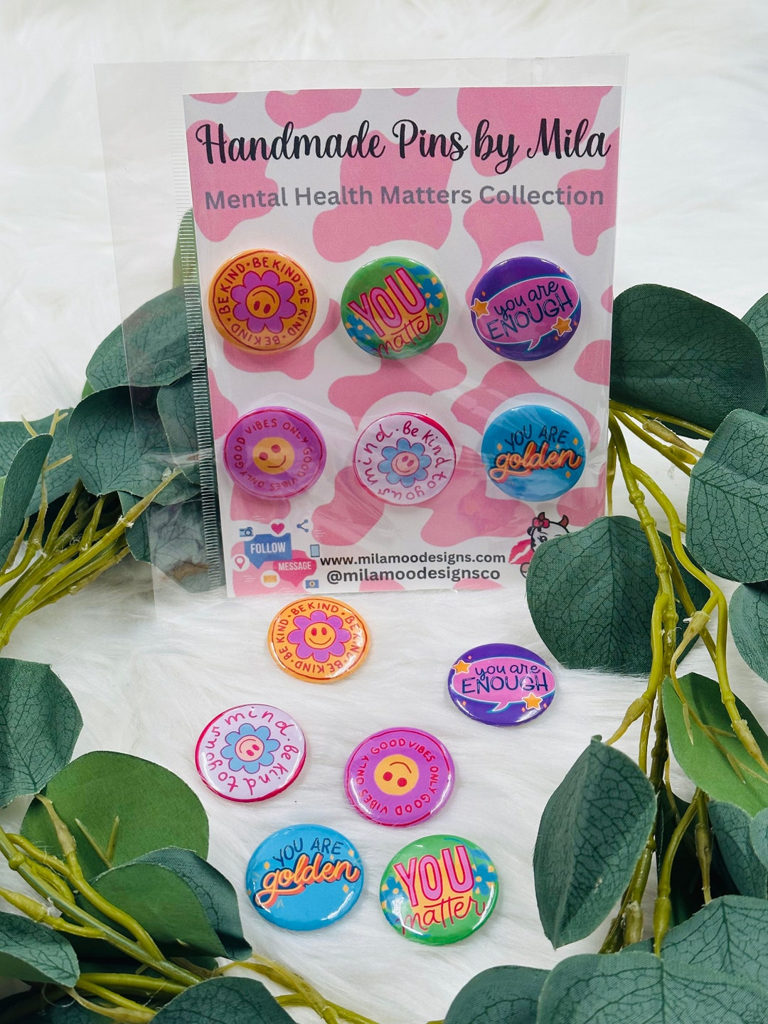 Mental Health Badge Pins Mental Health Collection Mental Health Button ...