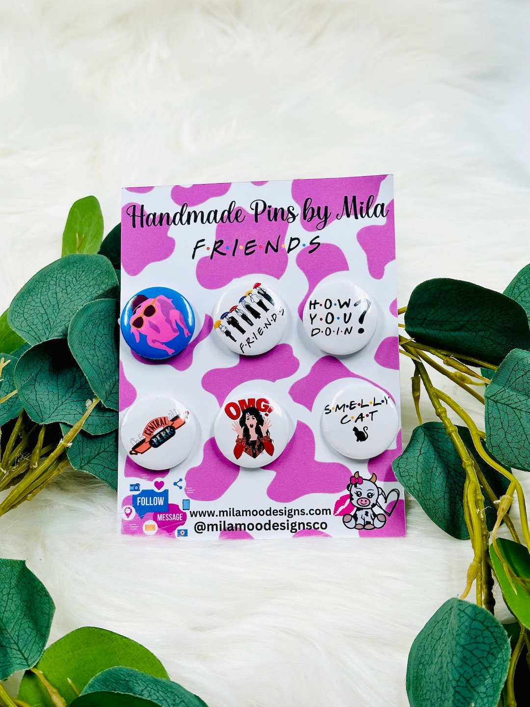 Friends TV Show Badge Pins Friends TV Show Collection Friends TV Show ...