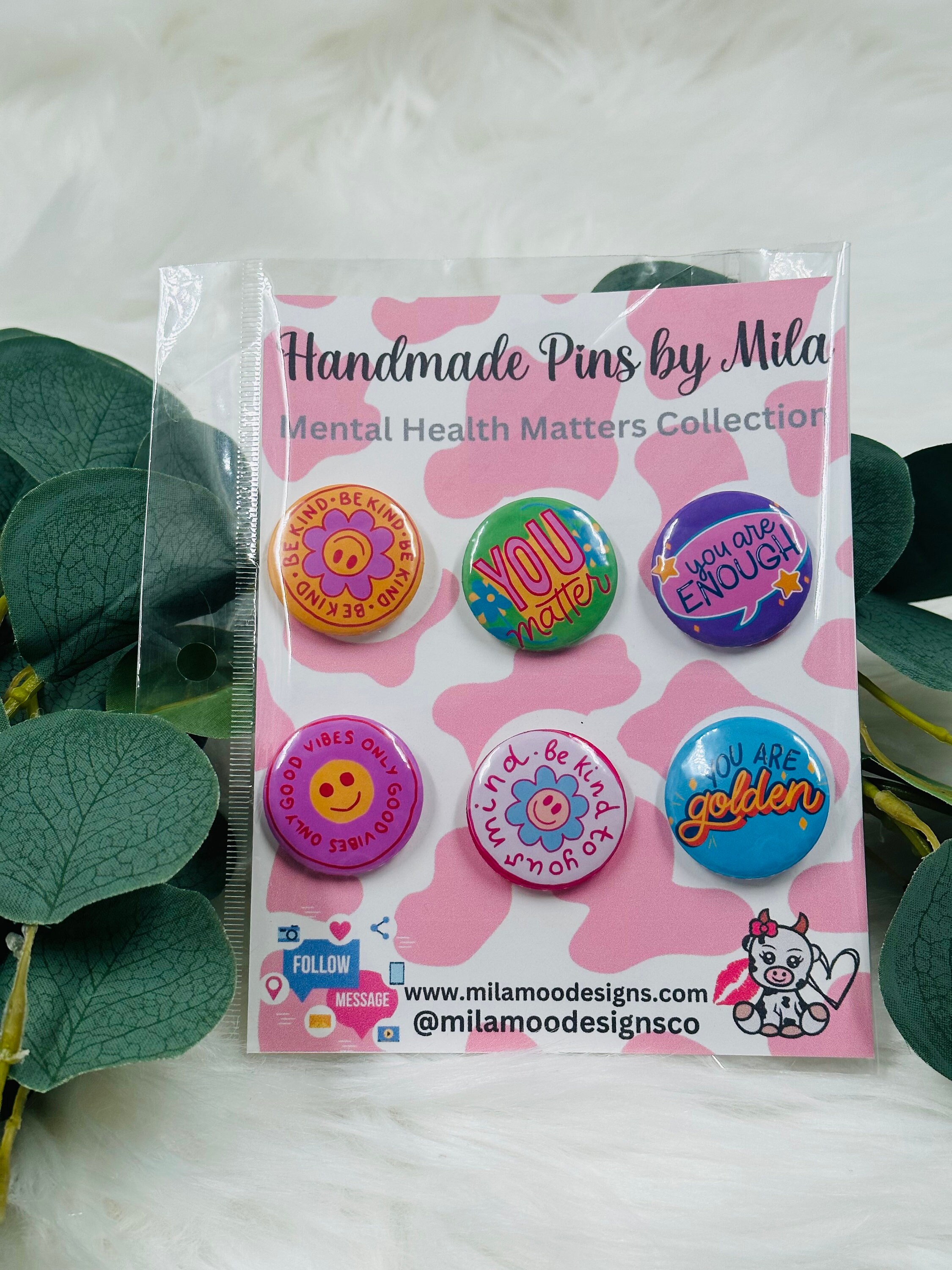 Mental Health Badge Pins Mental Health Collection Mental Health Button ...