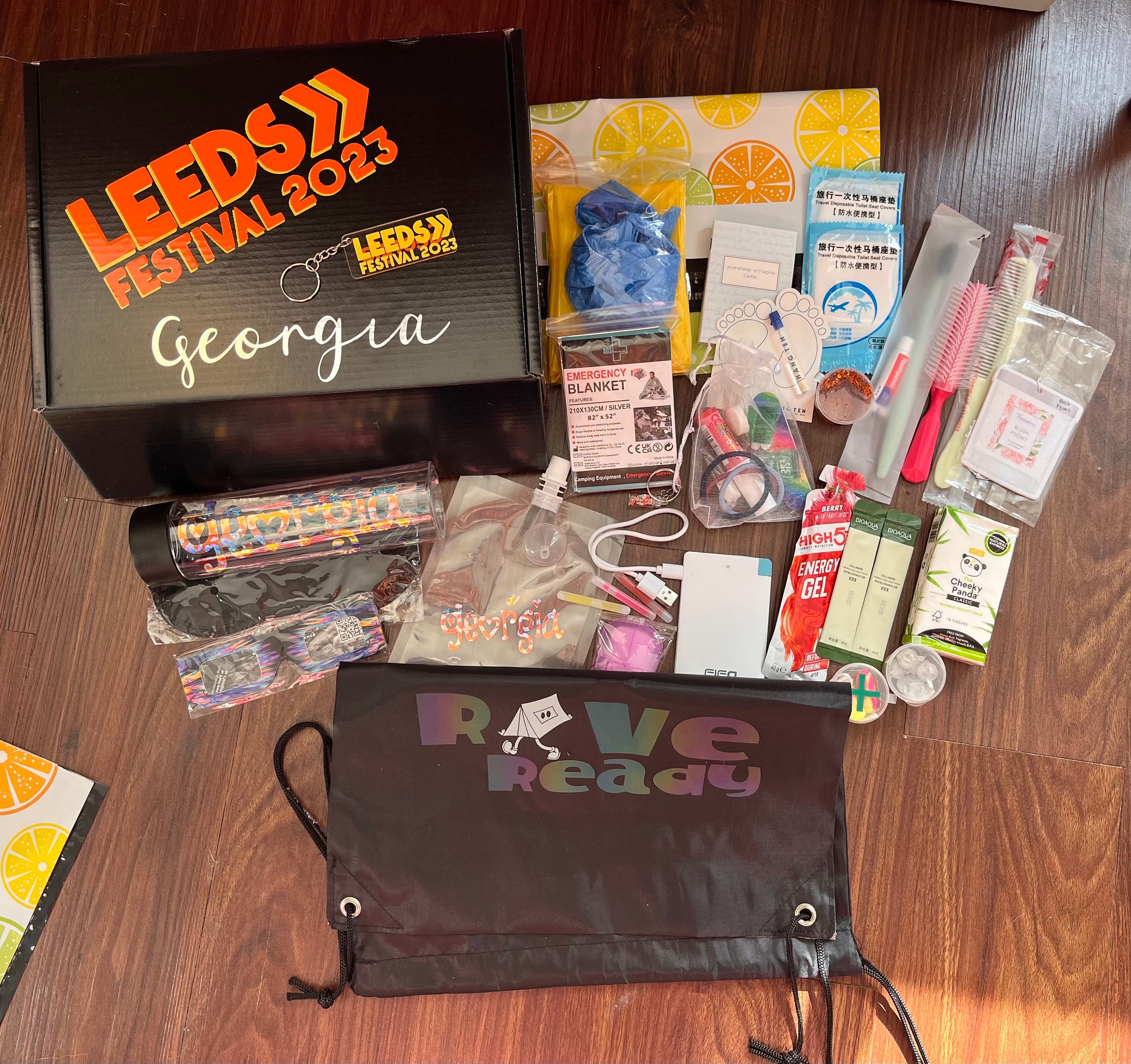 Rave Ready Festival Essential Survival Kit, at Least 30 Item Pack With ...