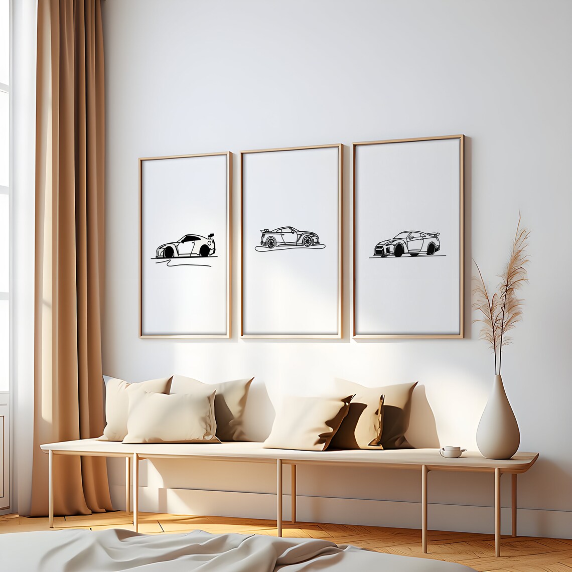 GTR Cars | Minimalist | Printable Set of 3 | Vehicle Poster | Boy ...