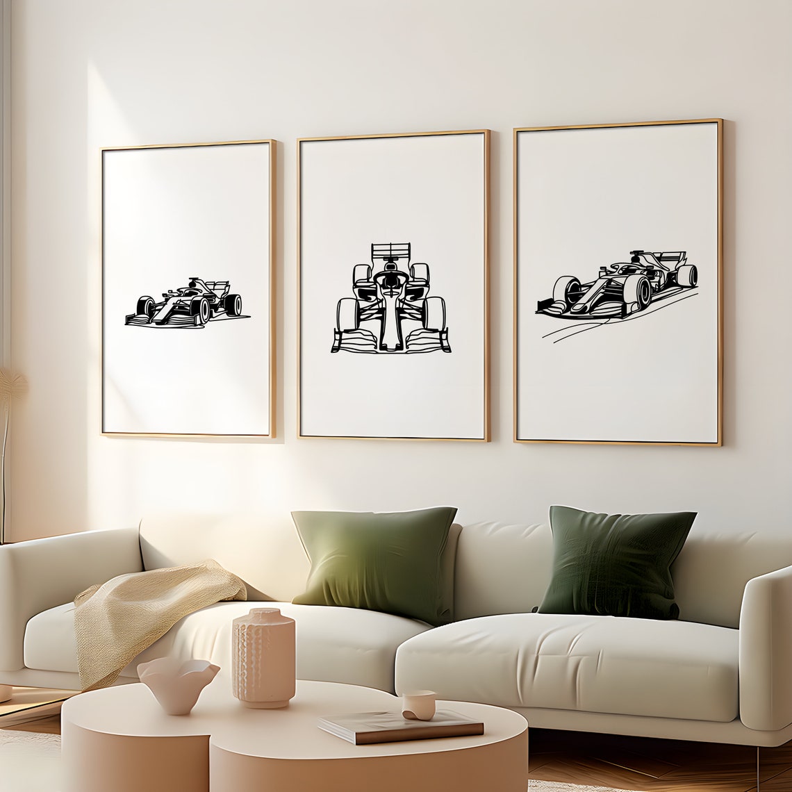 F1 Cars | Minimalist | Printable Set of 3 | Vehicle Poster | Boy ...