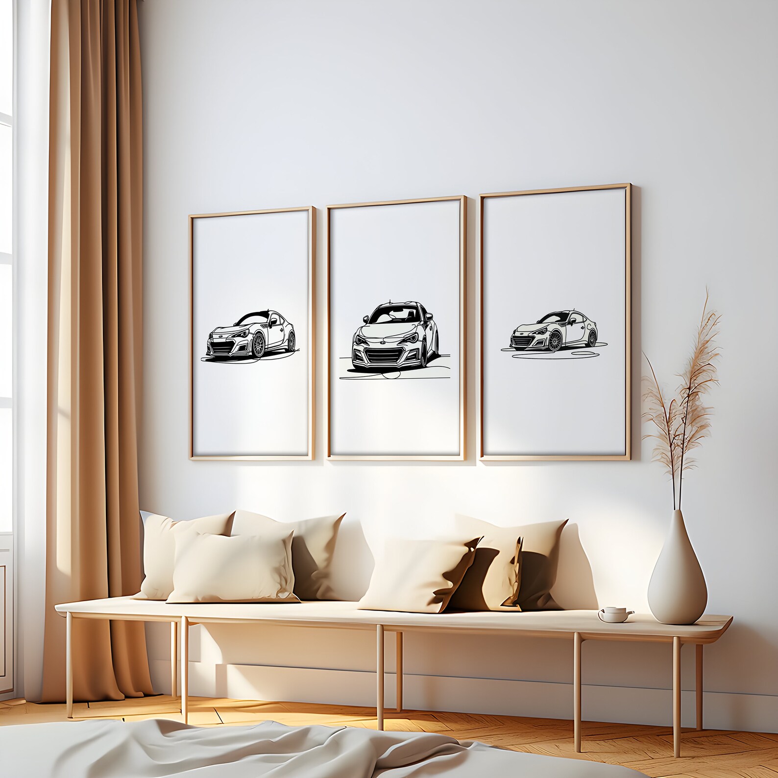 Subaru BRZ Cars | Minimalist | Printable Set of 3 | Vehicle Poster ...