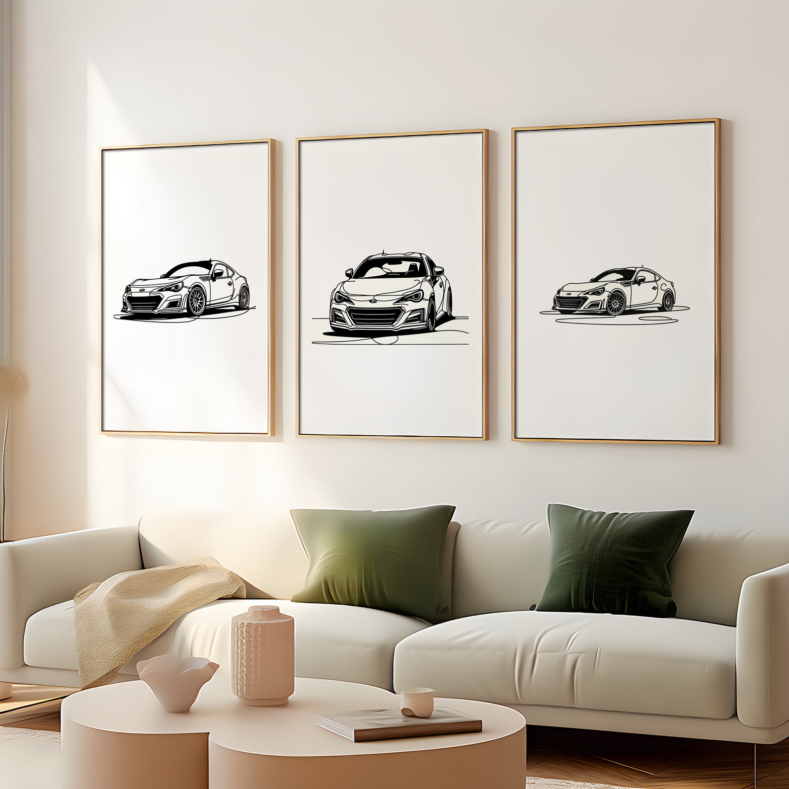 Subaru BRZ Cars | Minimalist | Printable Set of 3 | Vehicle Poster ...