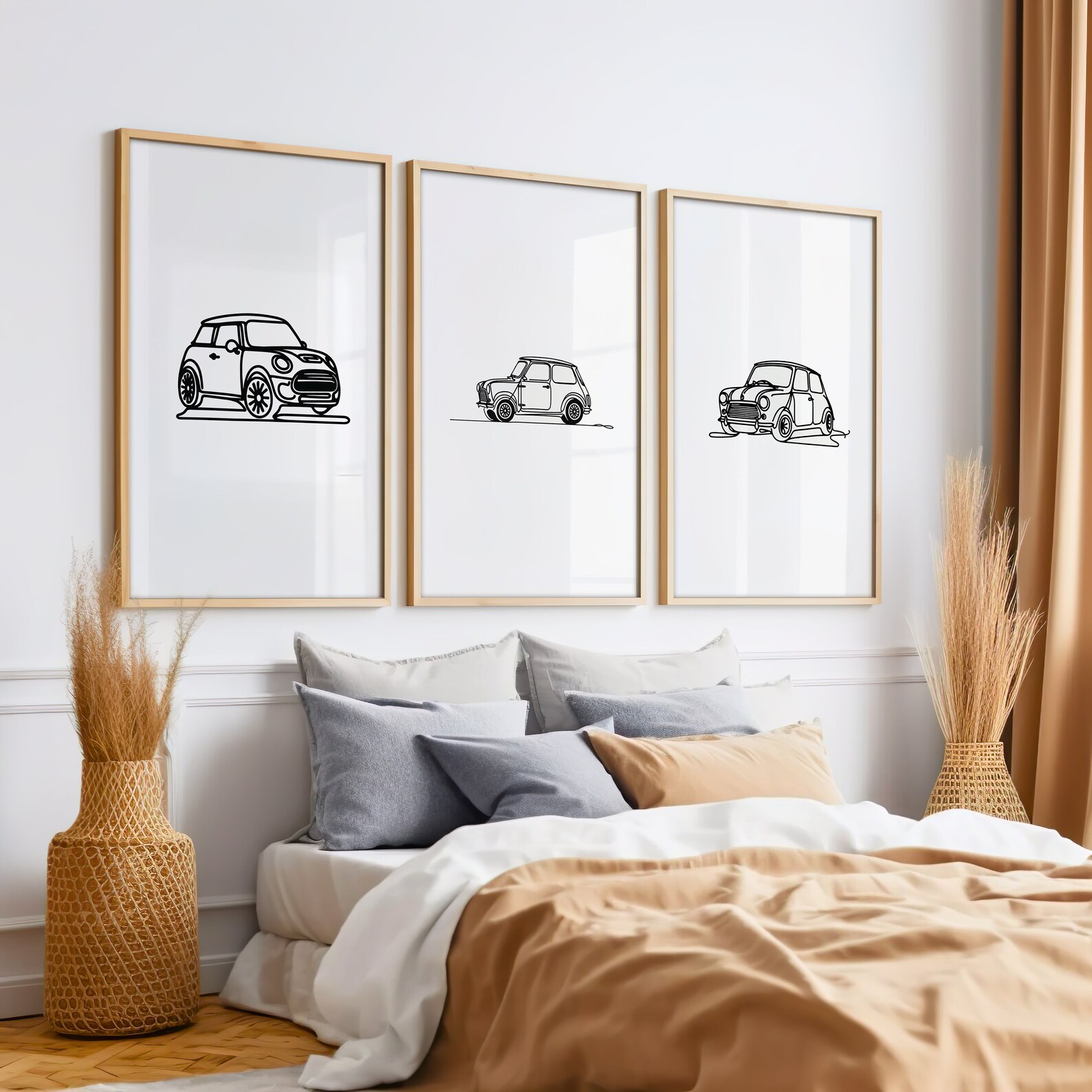 Mini Cooper Cars Minimalist Printable Set of 3 Vehicle Poster Boy ...