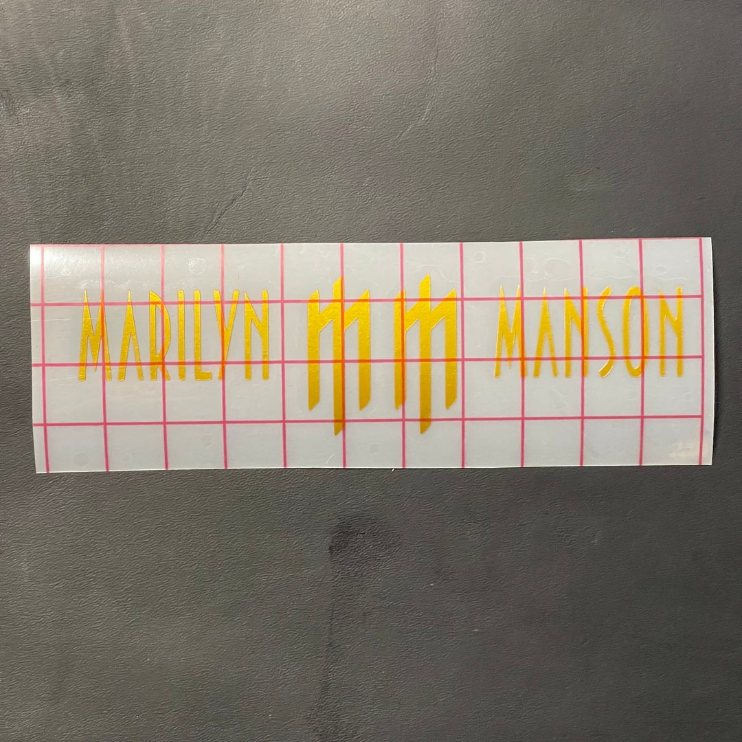 Marilyn Manson Vinyl Decal Industrial Heavy Metal Rock Band Sticker - Etsy
