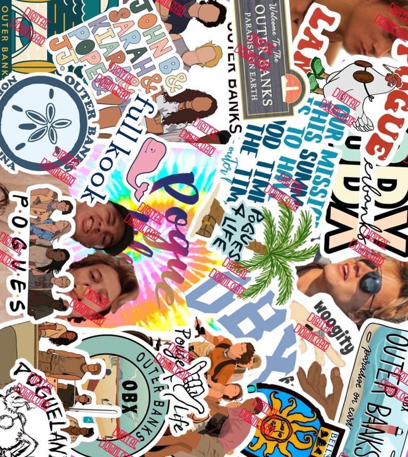 OUTER BANKS COLLAGE Design Tumbler Wrap for 20oz-12oz Etc ,png and Jpg ...