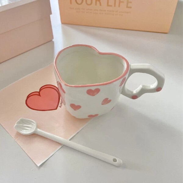 Mug Heart - Etsy