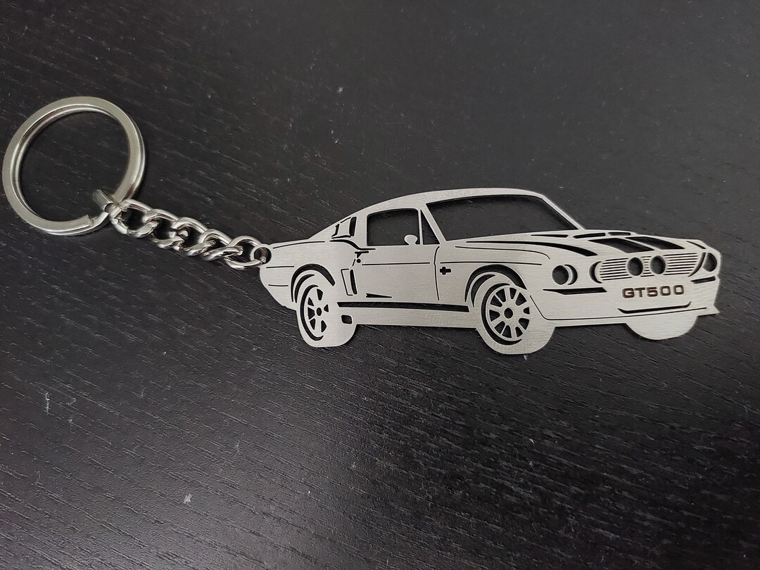 Ford Mustang Shelby GT Key Chain Medical Steel Key Ring - Etsy