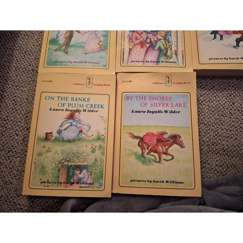 Little House on the Prairie 8 Book Box Set 1971 Yellow Missing 1st Book ...