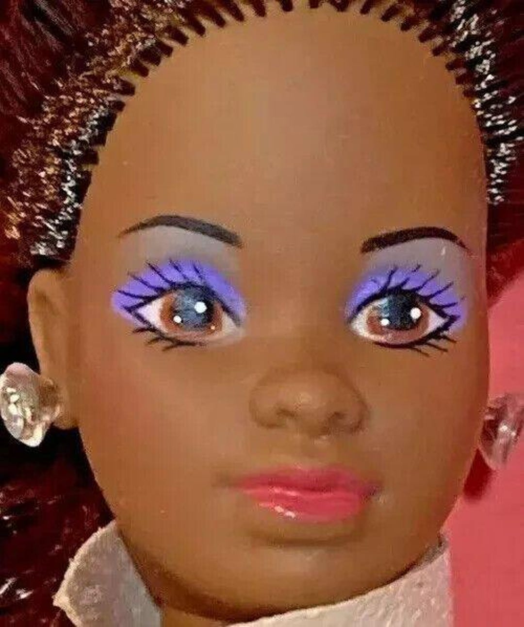 Vintage 1986 Super Hair Barbie African-american Black Doll Mattel #3296 ...