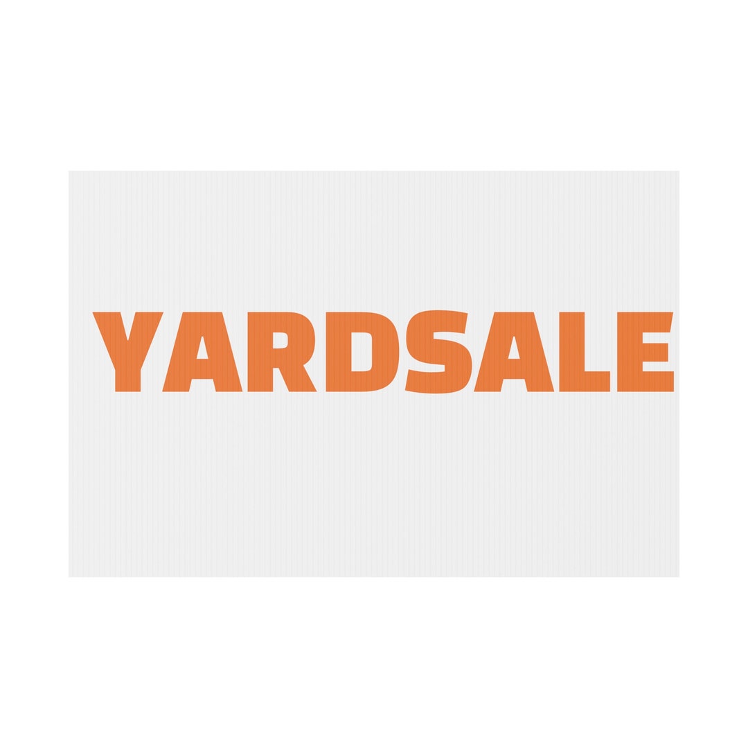 Plastic Yard Sign - Etsy