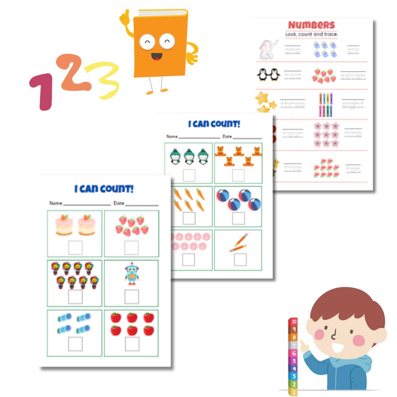 Printable Worksheets 20 Pages for Preschool Prekindergarten Kids ...