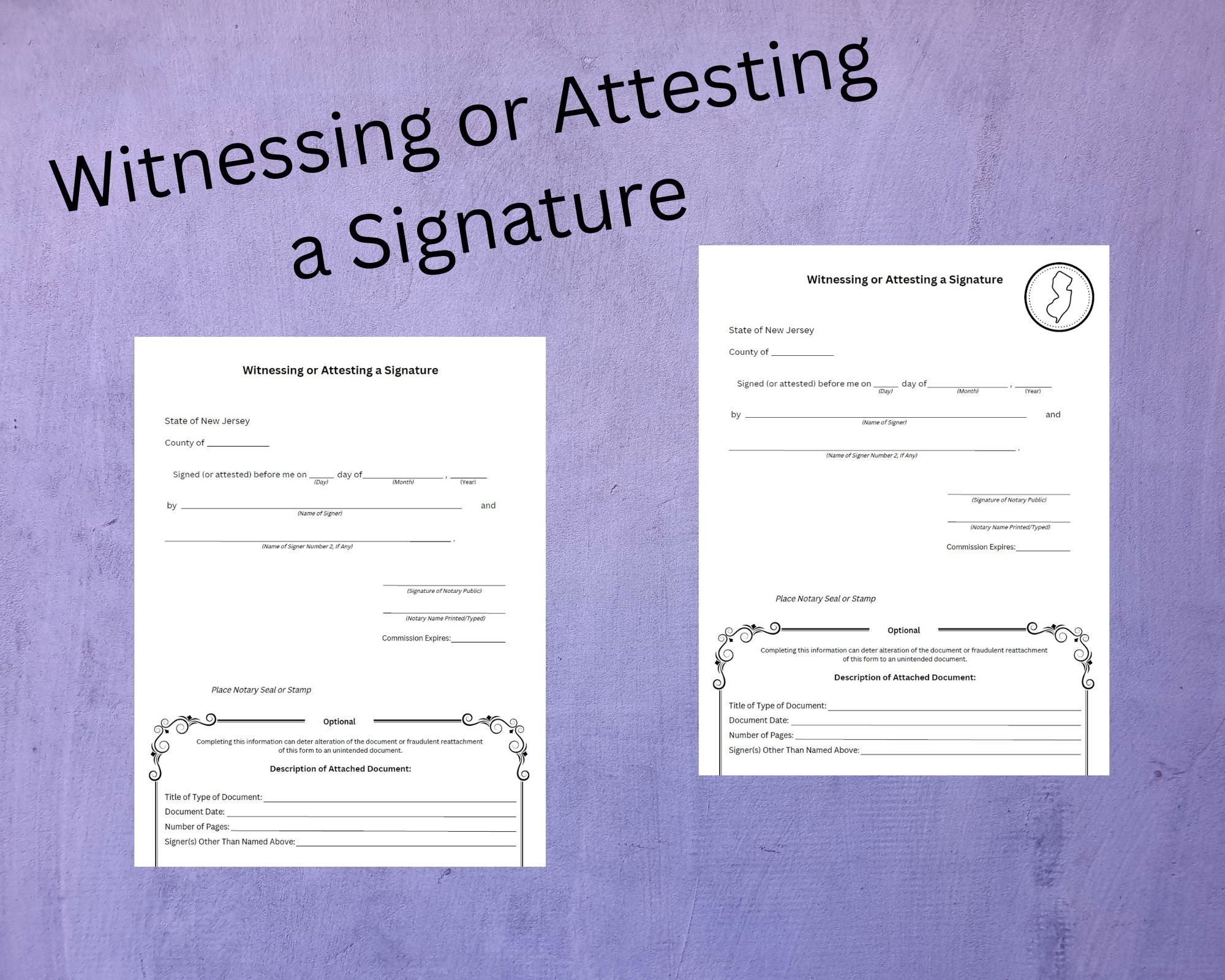 Notary Certificates, Acknowledgements, Oath Verification, Copy ...