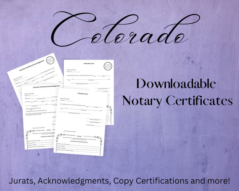 Custom Notary Certificates, Loan Signing, Jurats, Acknowledgements ...