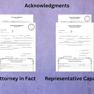 Illinois Notary Certificates - Etsy