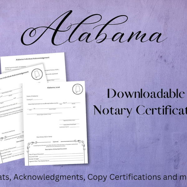 Notary Copy Certificate - Etsy