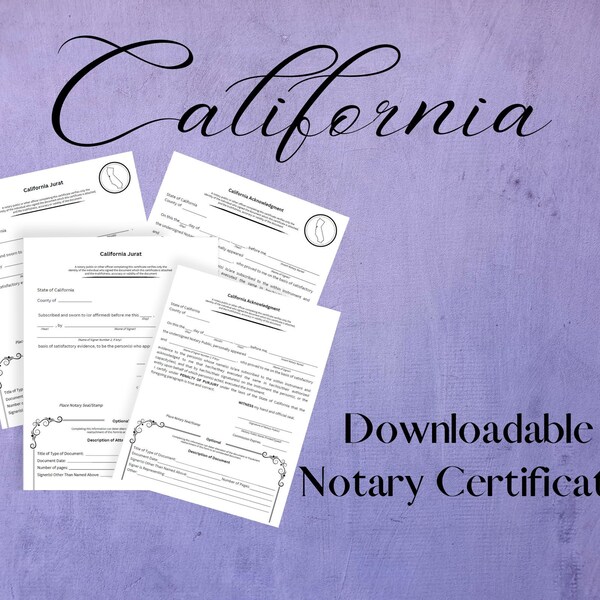 Texas Acknowledgement Notary - Etsy