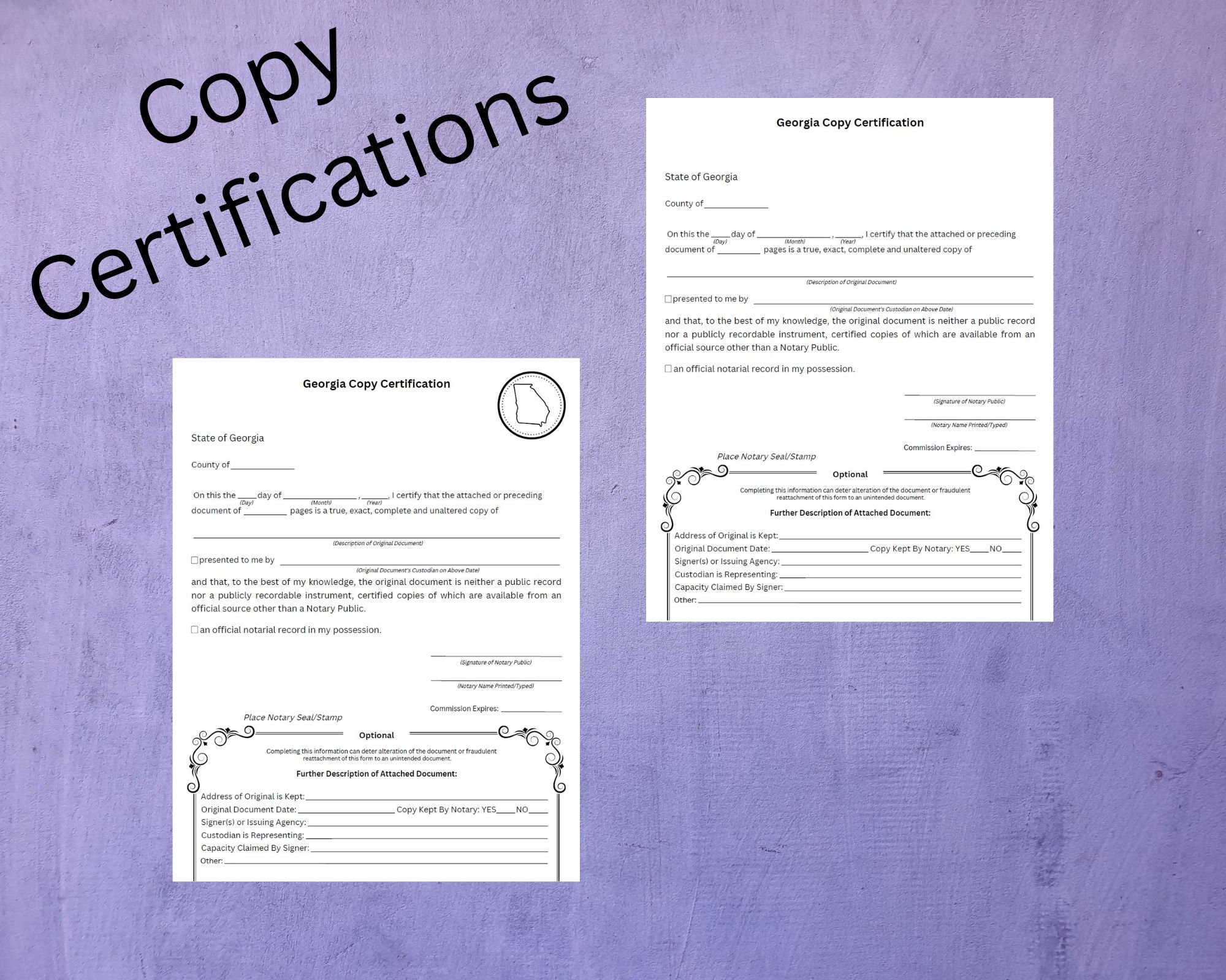 Custom Notary Certificates, Loan Signing, Jurats, Acknowledgements ...