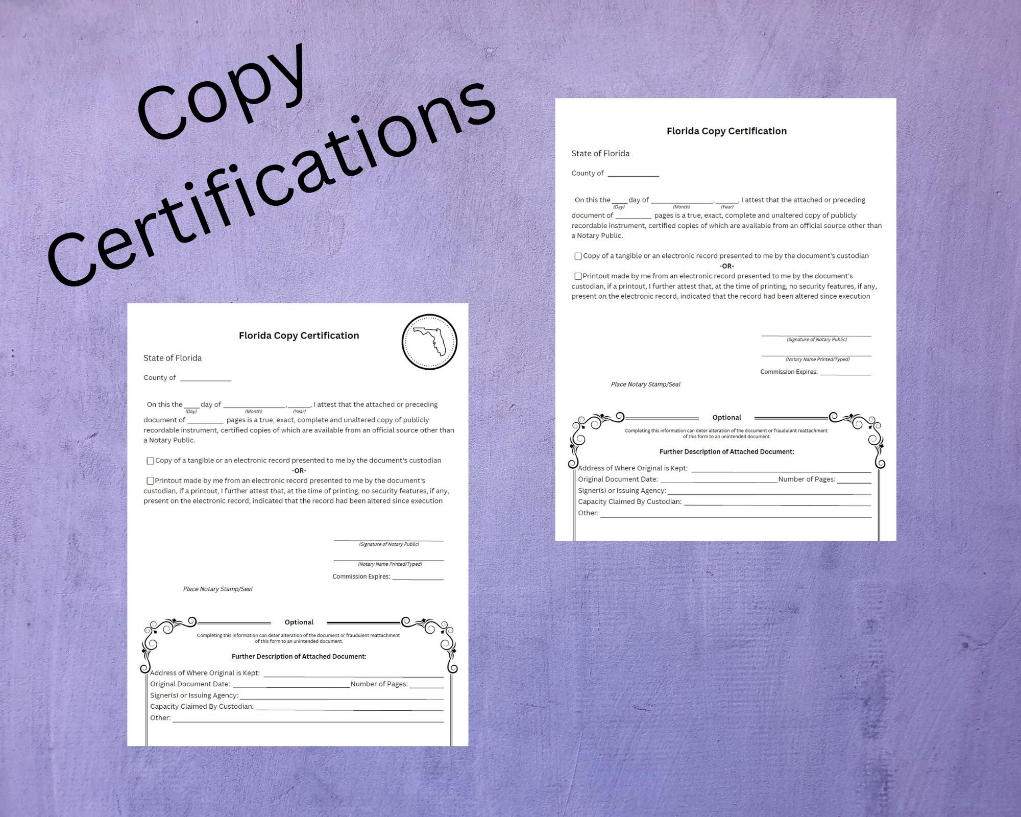 Custom Notary Certificates, Loan Signing, Jurats, Acknowledgements ...