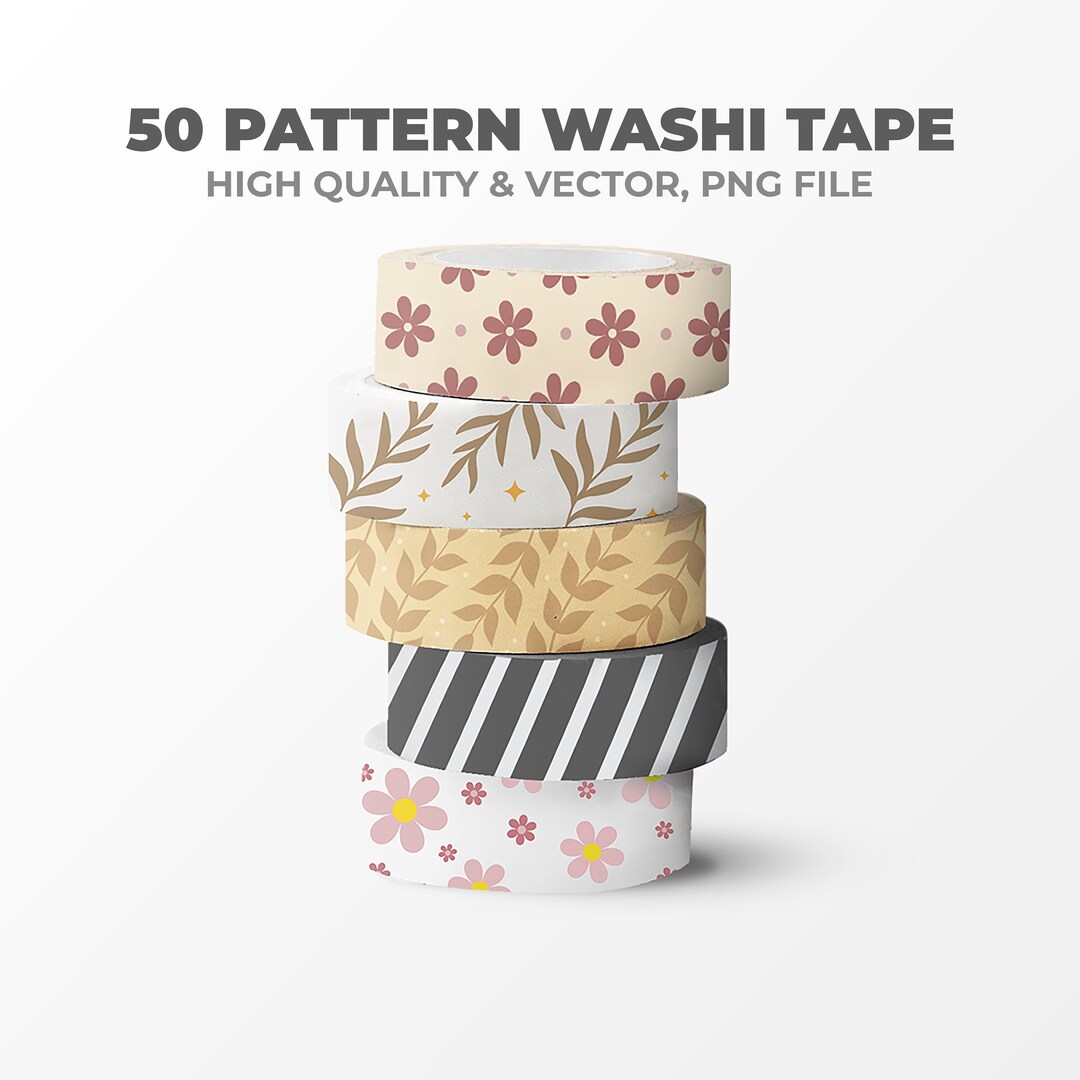Digital Washi Tape, Cute Washi Tape, Masking Tape, Journal Tape ...